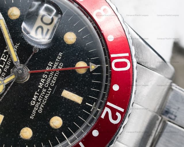Rolex Vintage GMT Master Gilt Underline Pepsi Bezel C. 1964 1675 for ...