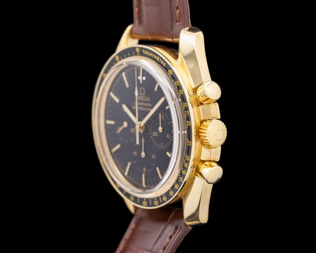 Omega 145.0052 Speedmaster Professional Jubilee 18K Yellow Gold Black ...
