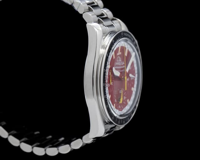 Omega 3510.61 Speedmaster "Schumacher Racing Red" SS Red Dial 3510.61 ...