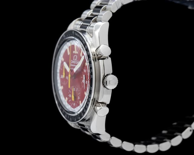 Omega 3510.61 Speedmaster "Schumacher Racing Red" SS Red Dial 3510.61 ...