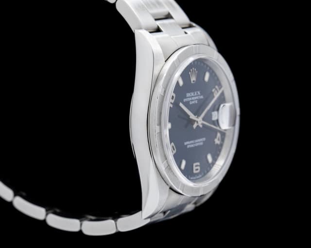 Rolex 15210 Oyster Perpetual Date SS Blue Dial 15210 for Sale ...