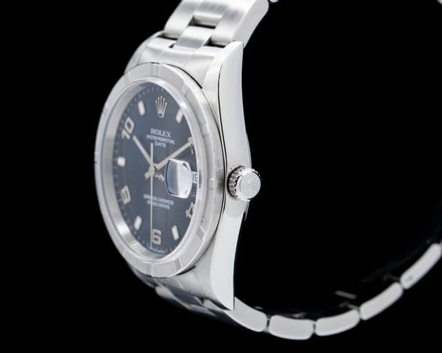 Rolex 15210 Oyster Perpetual Date SS Blue Dial 15210 for Sale ...