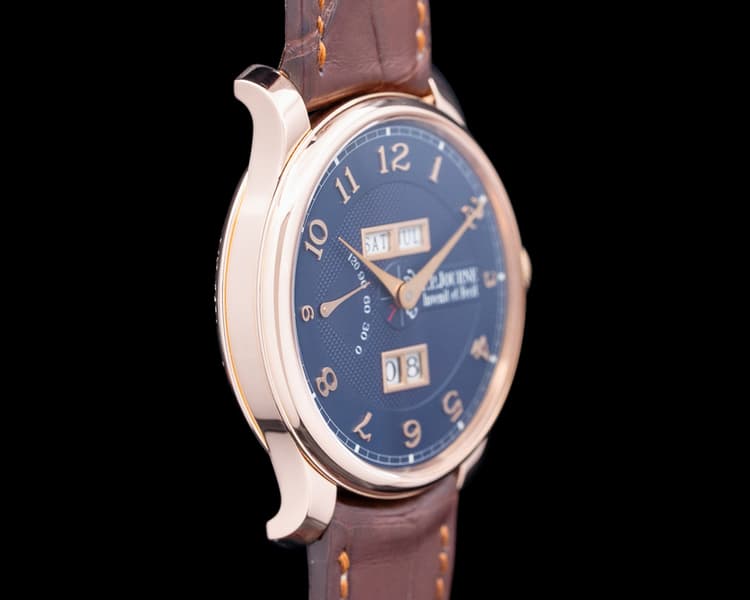 F. P. Journe Quantieme Perpetual 18K Rose Gold Blue Dial QP for Sale ...