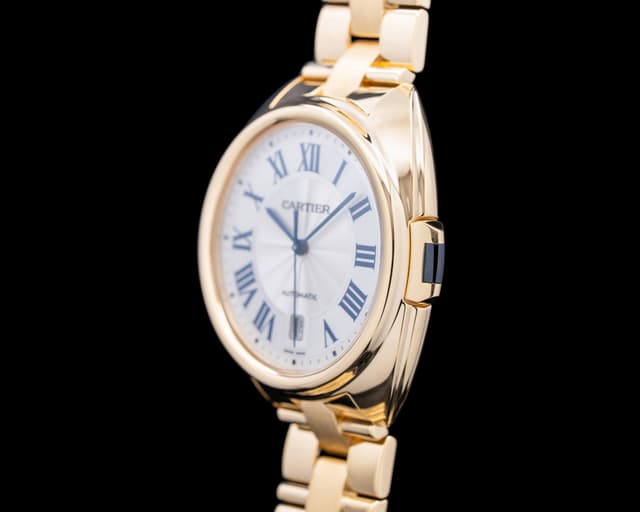 Cartier WGCL0003 Cle De Cartier 18K Yellow Gold Silver Dial WGCL0003 ...