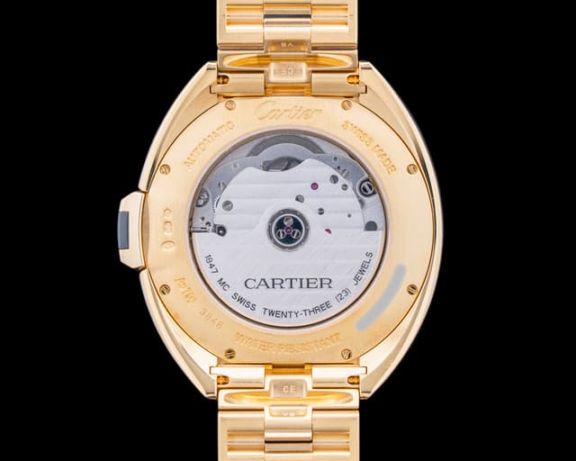 Cartier WGCL0003 Cle De Cartier 18K Yellow Gold Silver Dial WGCL0003 ...