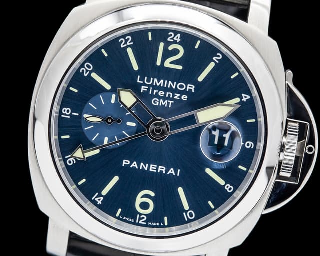 Panerai PAM00228 Luminor GMT Firenze SS Blue Dial PAM00228 for Sale ...