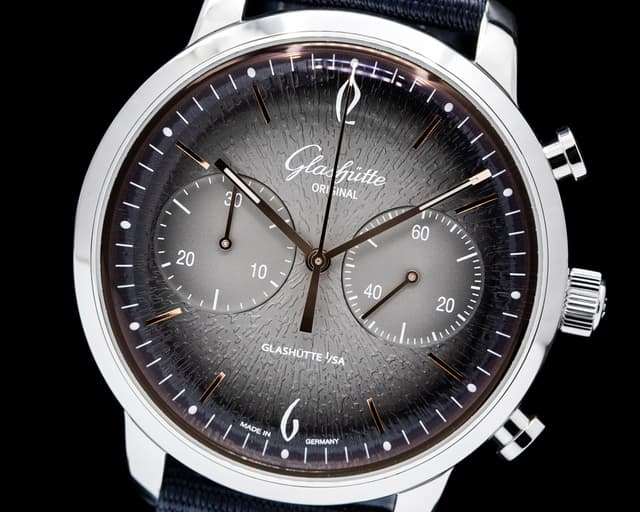 Glashutte Original Sixties Chronograph Annual Edition SS Gray Dial 1-39 ...