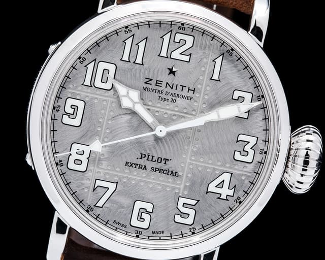 Zenith Pilot Type 20 Extra Special Silver / Silver Dial LIMITED 05.2430 ...
